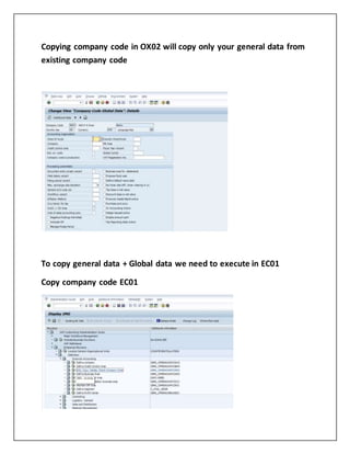 Exercise 1 client , company , company code | DOCX