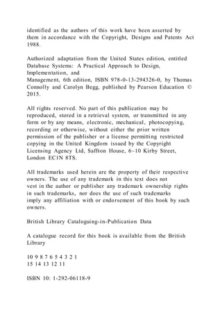 Exercise 1The DreamHome case study 16.13 of the textbook. Crea | DOCX