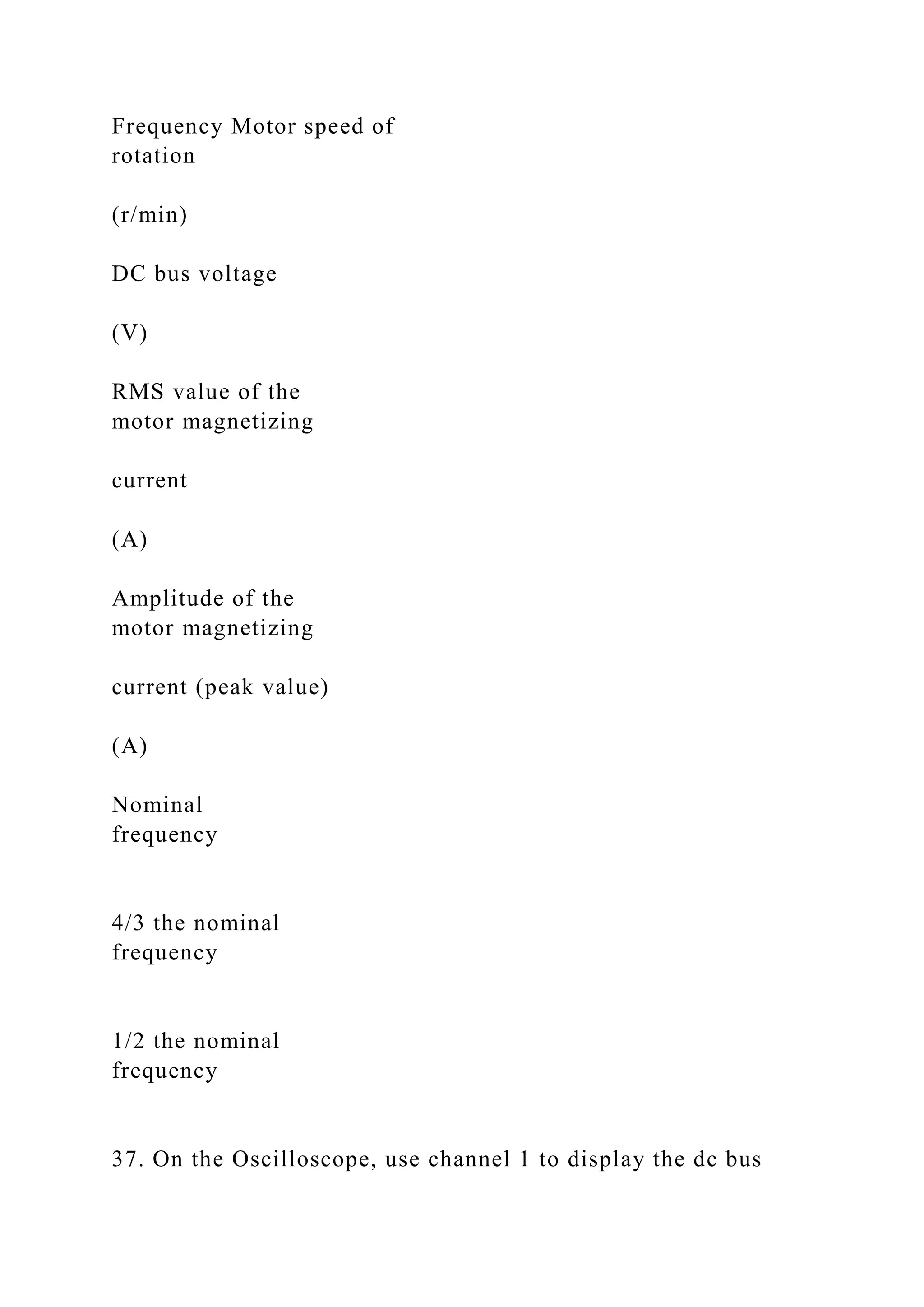 Exercise 1 Three Phase Variable Frequency Induction Motor Ddocx
