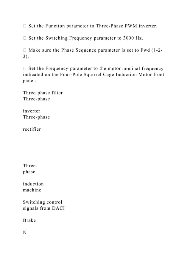 Exercise 1 Three Phase Variable Frequency Induction Motor Ddocx