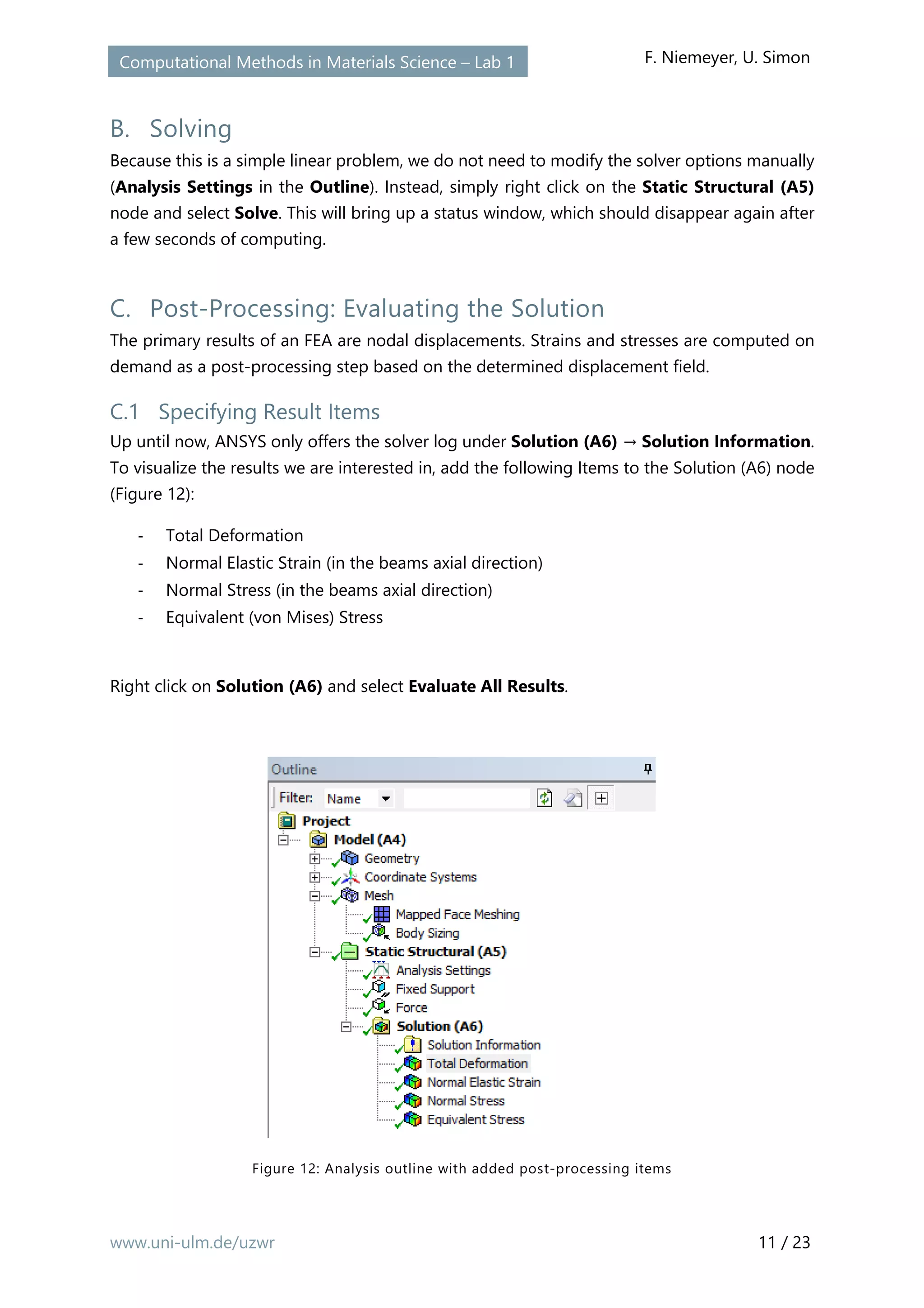 Exercise 1 three point bending using ansys workbench | PDF