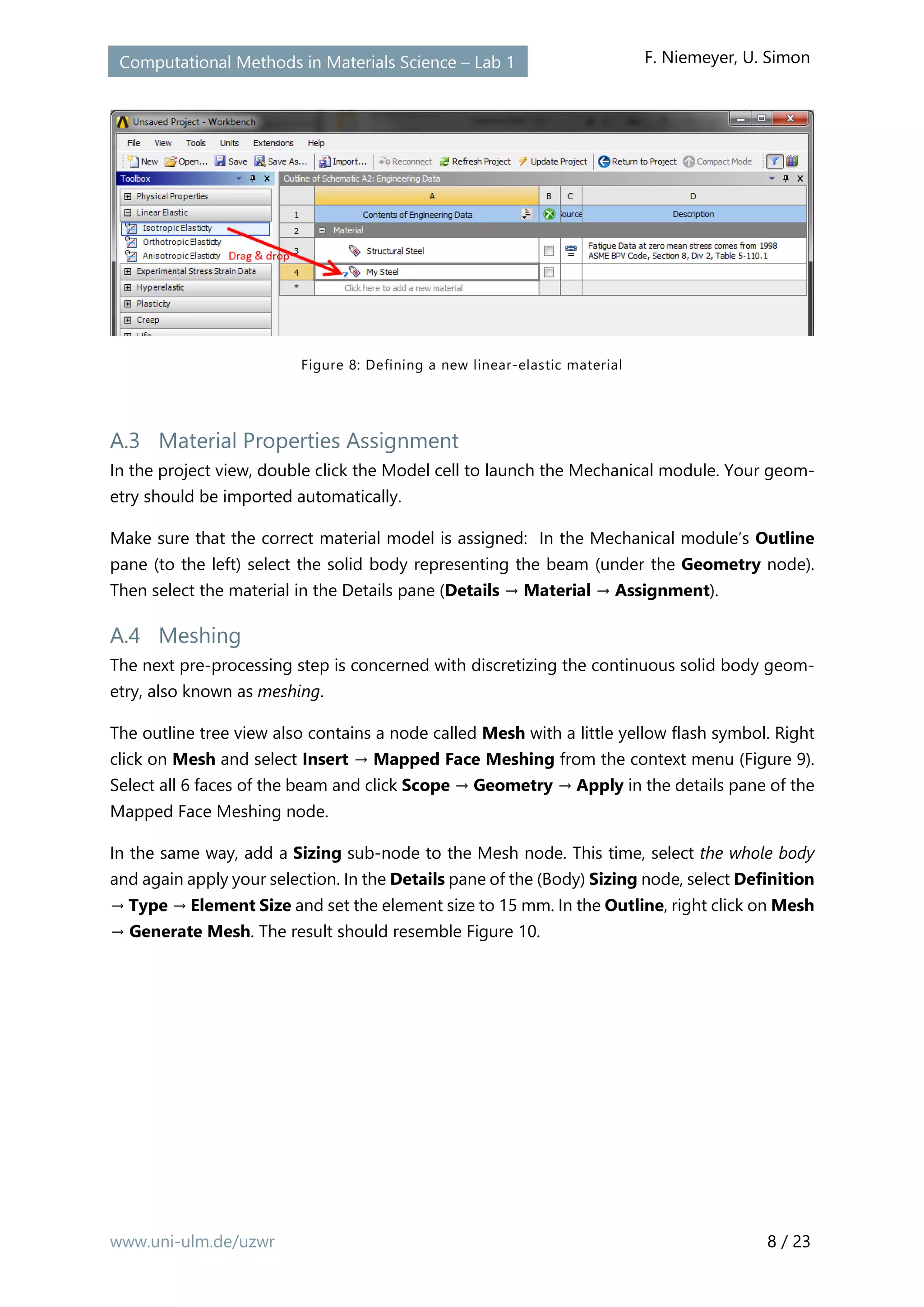 Exercise 1 three point bending using ansys workbench | PDF