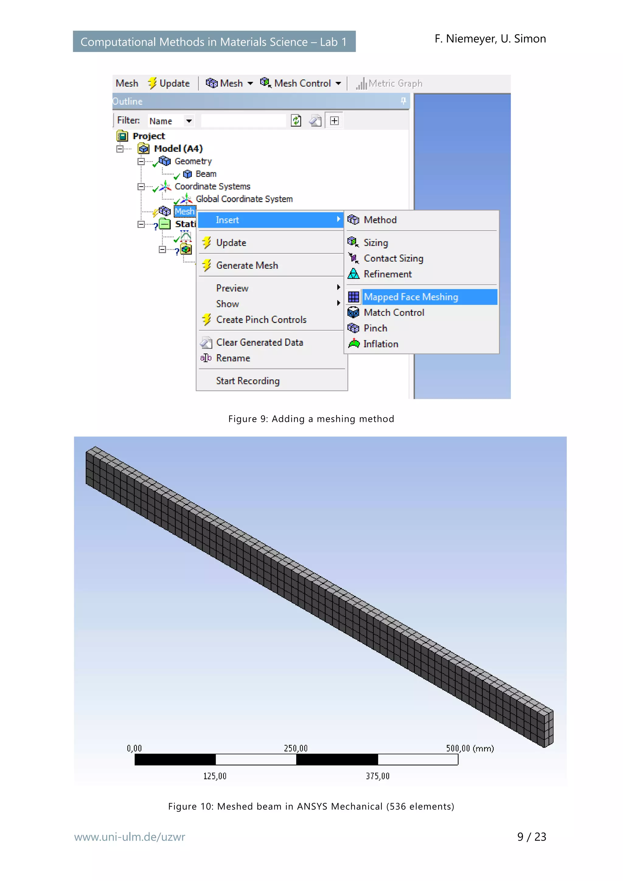 Exercise 1 three point bending using ansys workbench | PDF