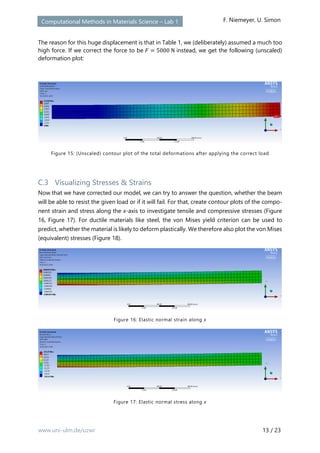 Exercise 1 three point bending using ansys workbench | PDF