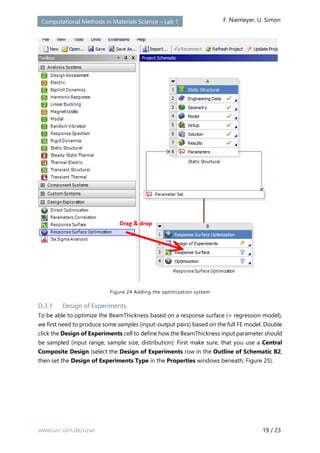 Exercise 1 three point bending using ansys workbench | PDF