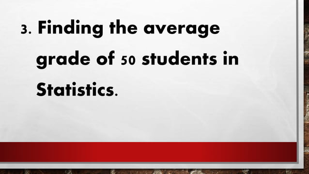 Exercise 2:Division of Statistics | PPTX