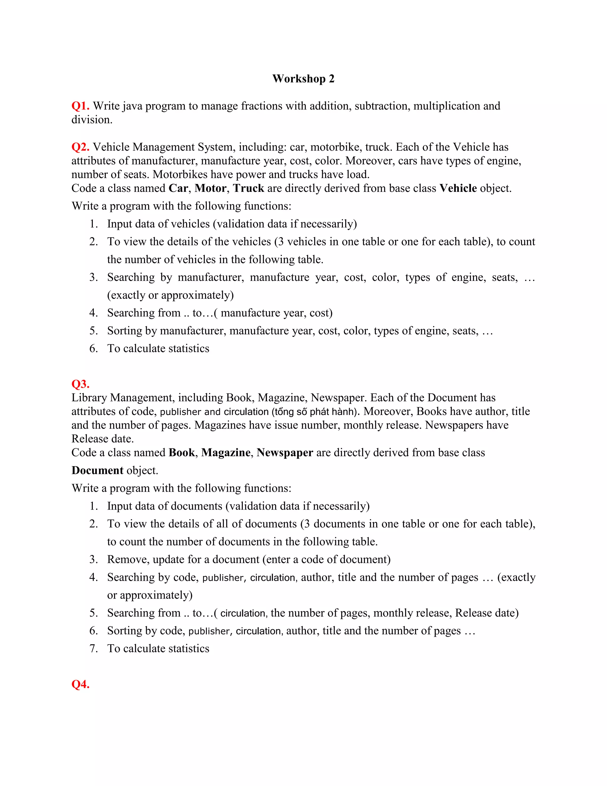 Exercise2 java | PDF