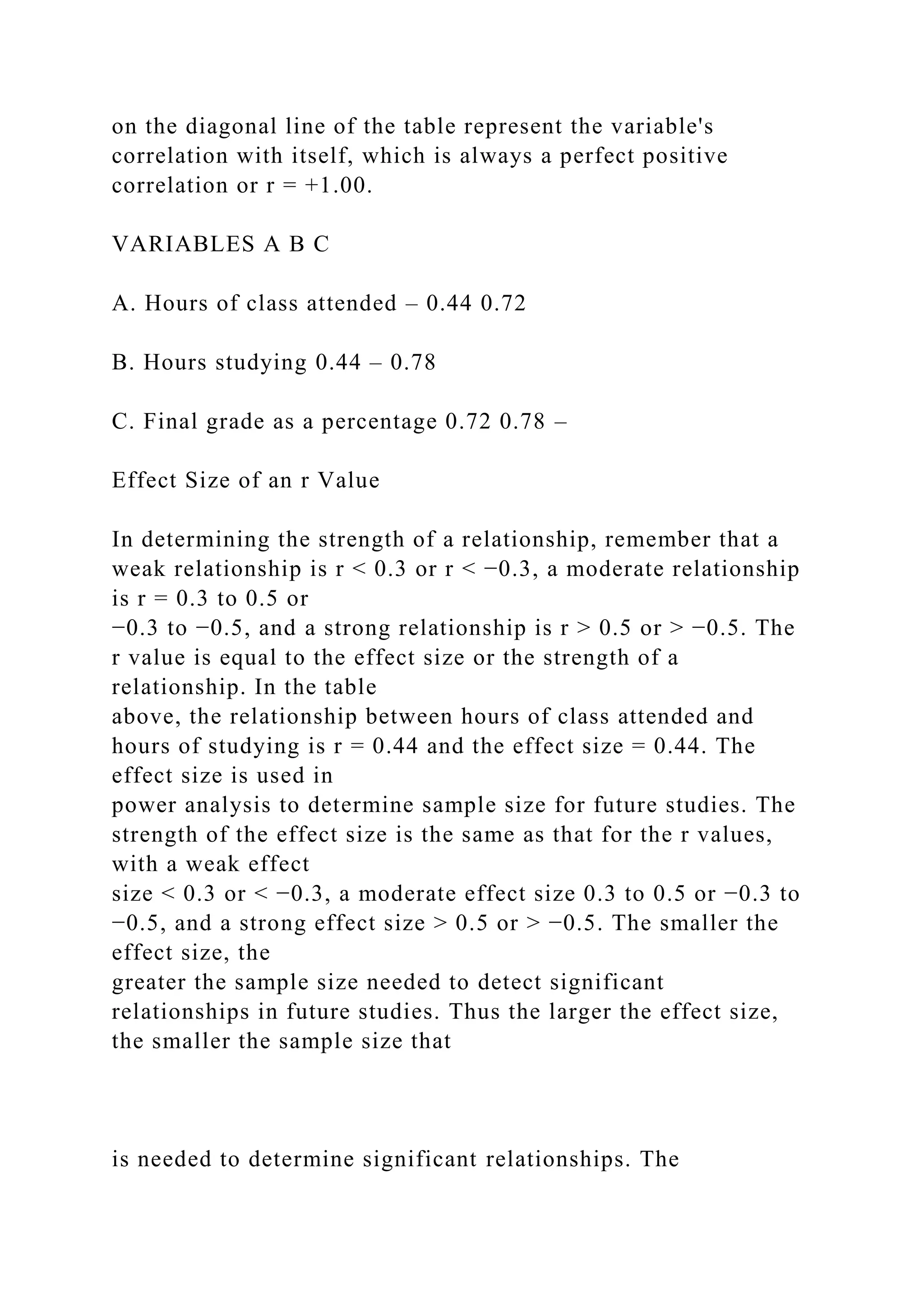 EXERCISE 24 UNDERSTANDING PEARSONS r, EFFECT SIZE, AND PERCEN.docx