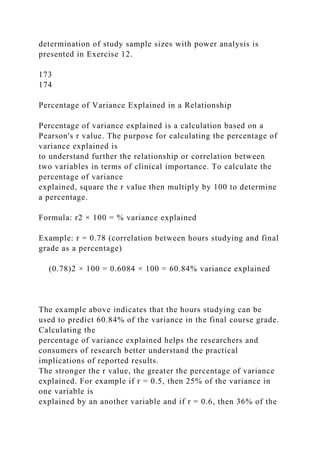 EXERCISE 24 UNDERSTANDING PEARSONS r, EFFECT SIZE, AND PERCEN.docx