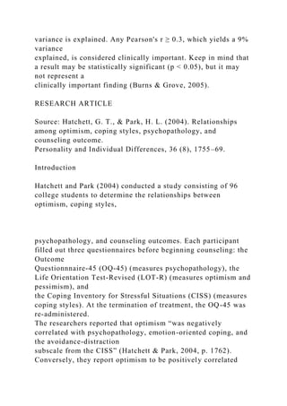 EXERCISE 24 UNDERSTANDING PEARSONS r, EFFECT SIZE, AND PERCEN.docx
