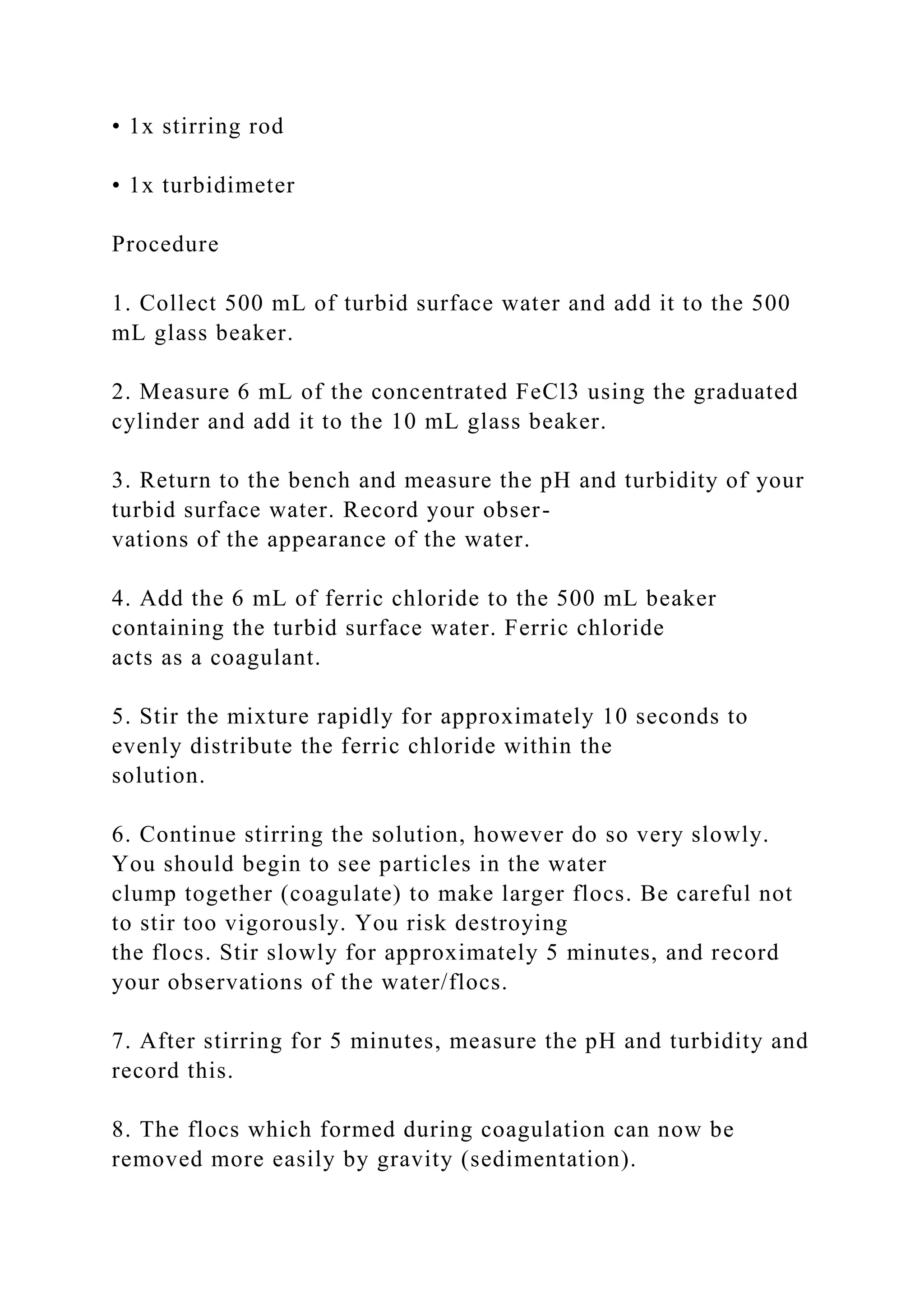EXERCISE #2WATER FILTRATIONBackgroundSurface waters .docx