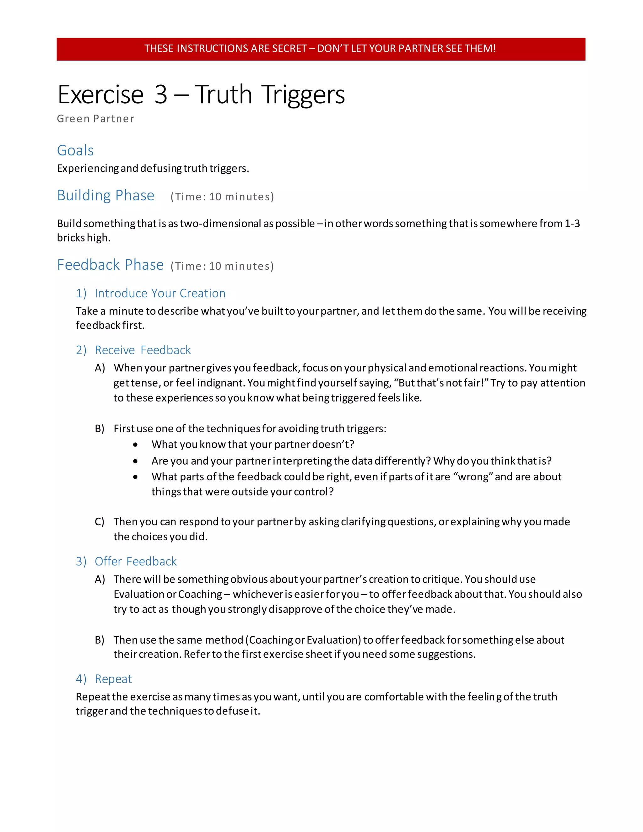 Exercise 3 (Green) - Truth Triggers | DOCX