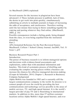 Exercise 3 Worksheet Create a Peer Reviewed ReferenceSave this .docx