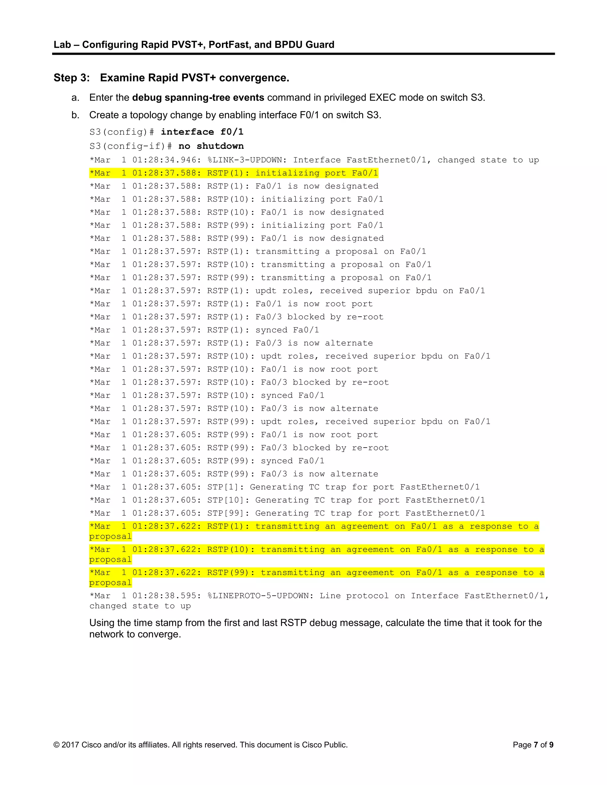Exercise 4c stp rapid pvst+ question | PDF | Computer Networking | Computing