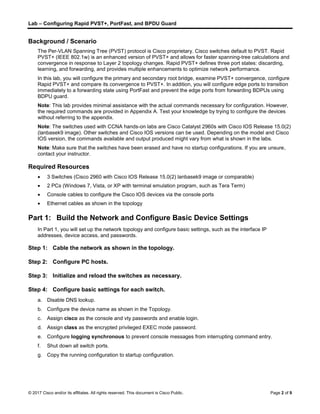 Exercise 4c stp rapid pvst+ question | PDF | Computer Networking ...