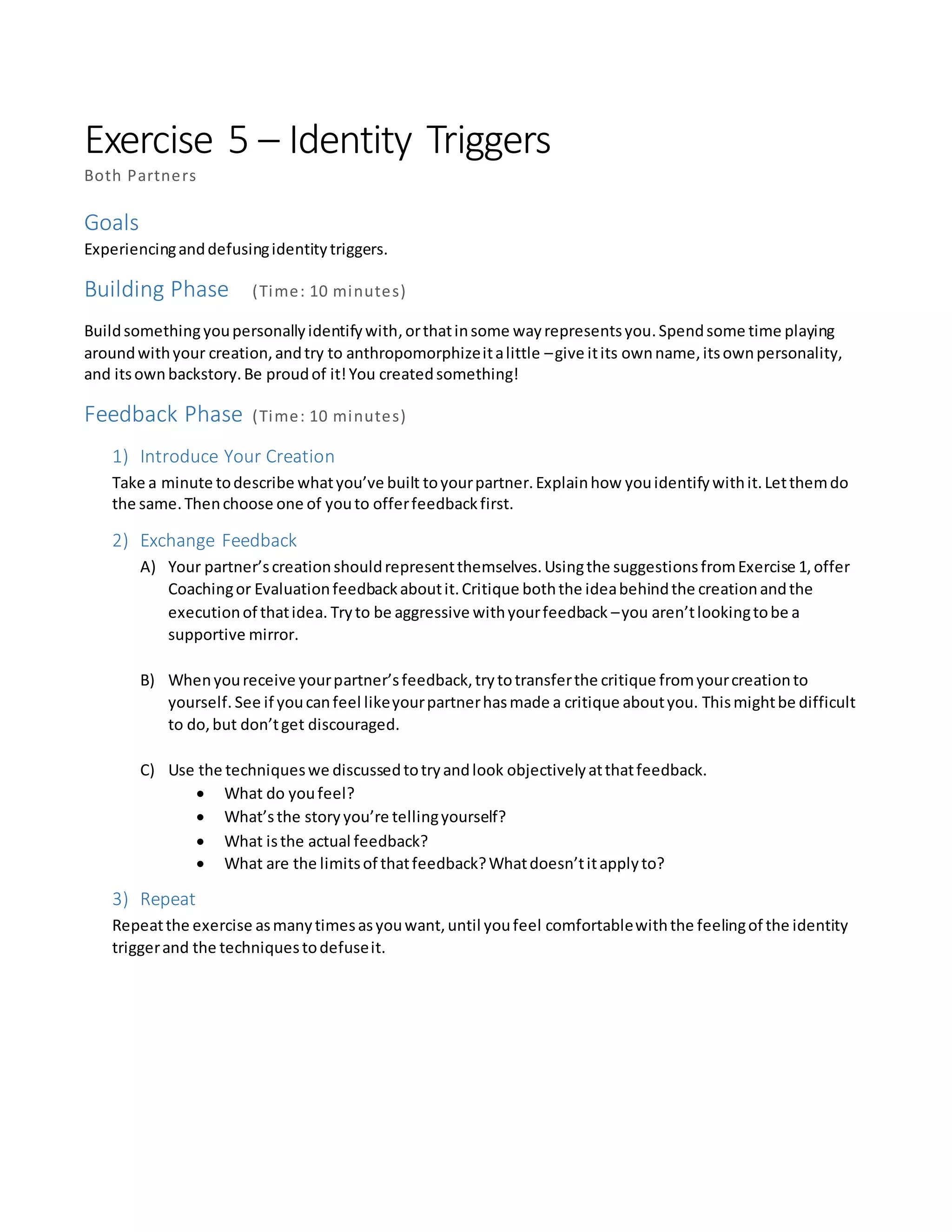 Exercise 5 - Identity Triggers | DOCX