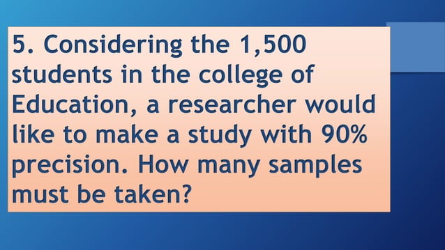 Exercise 6:sample size | PPT