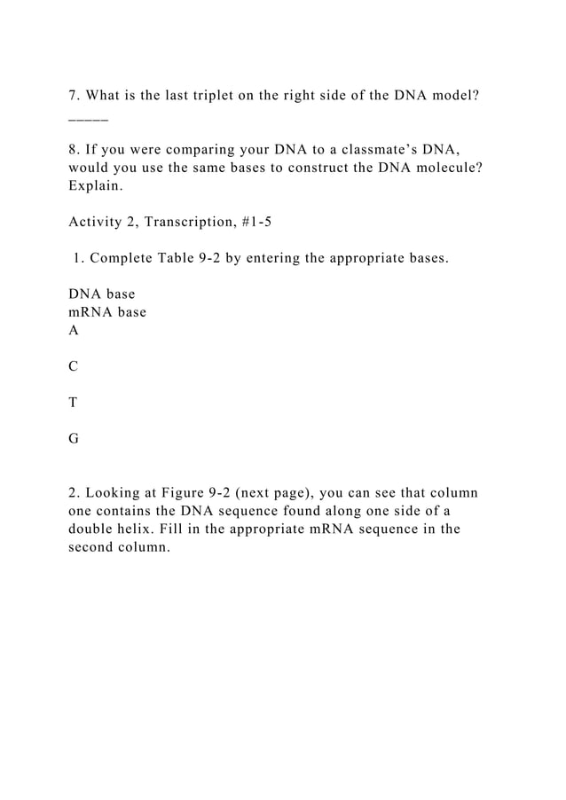 Exercise 8, Human GeneticsActivity 1, Understanding genetics t.docx