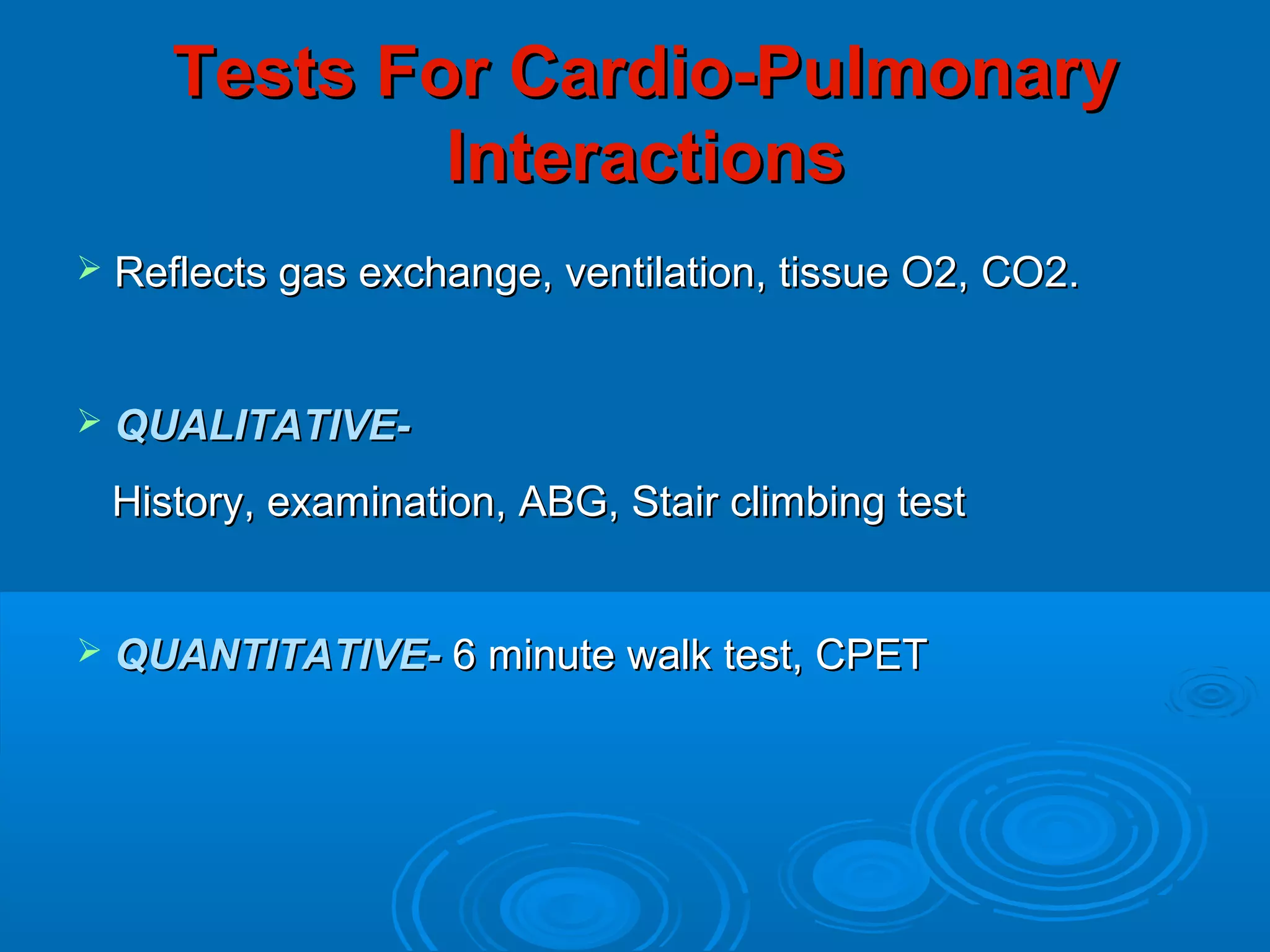 Exercise Adaptation and CPET | PPT