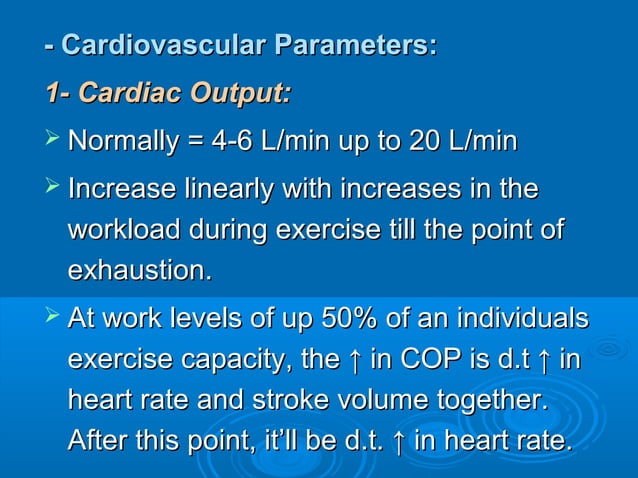 Exercise Adaptation and CPET | PPT