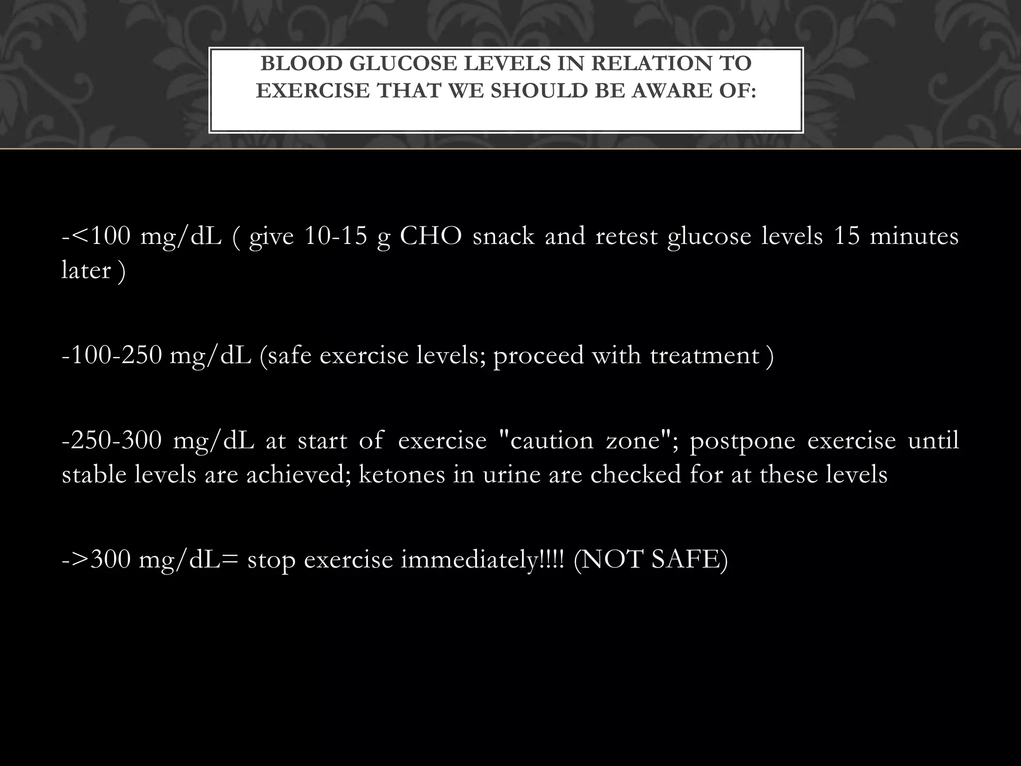 Exercise and diabetes | PPTX