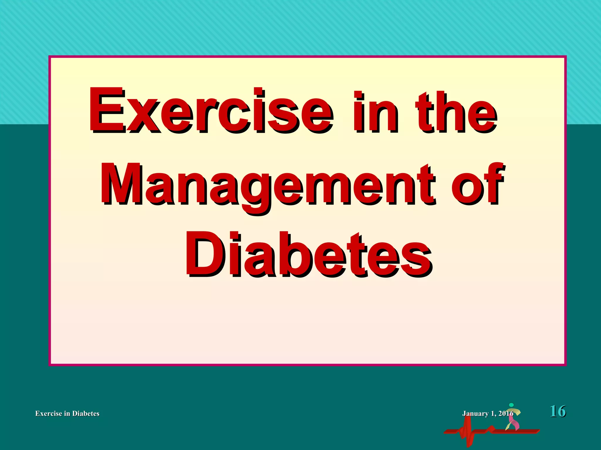 Exercise for Diabetes by Selim | PPT