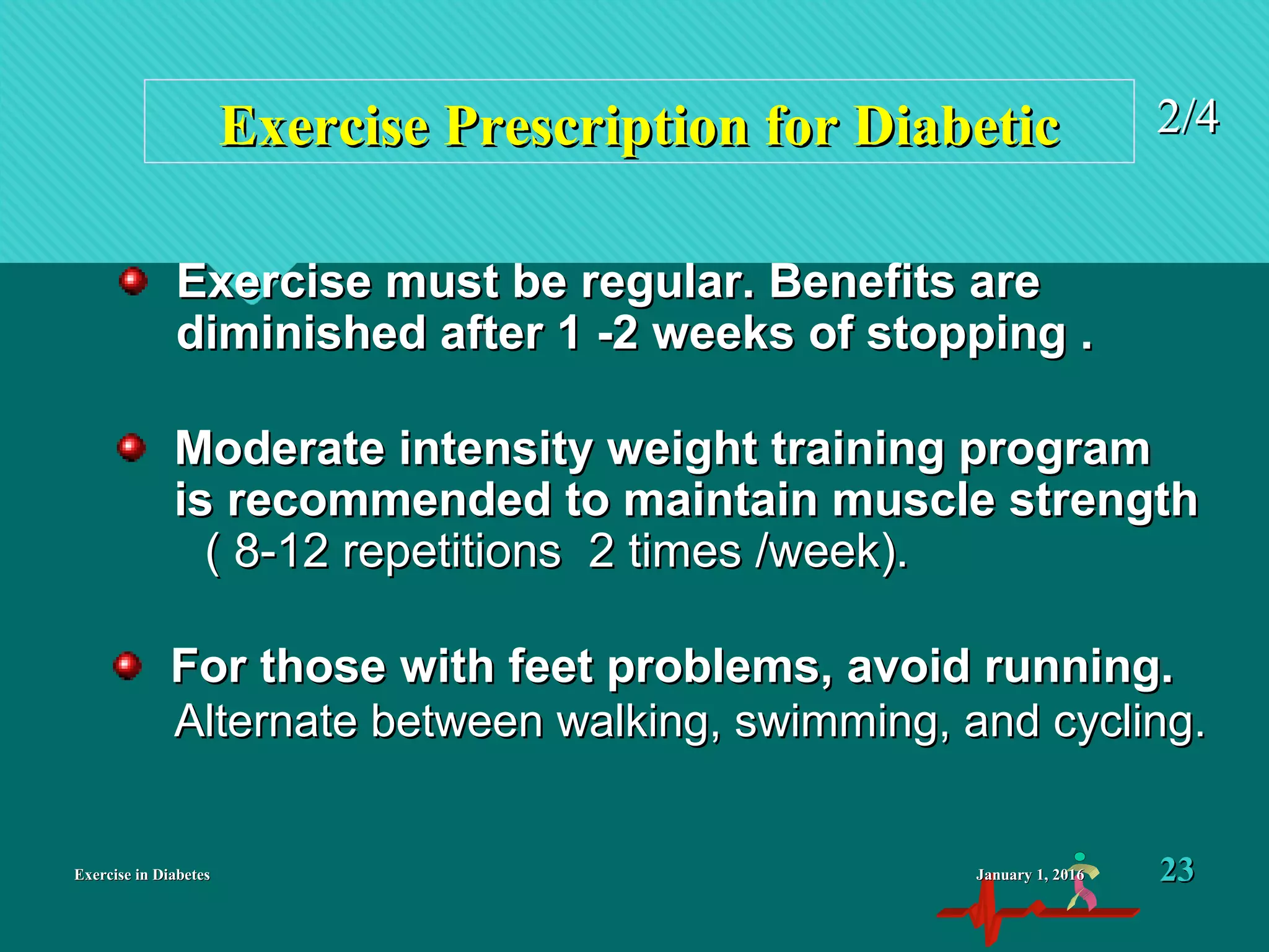Exercise for Diabetes by Selim | PPT