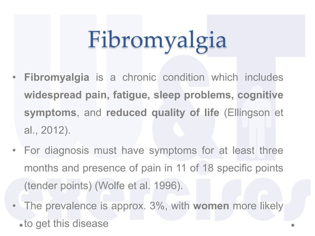 Exercise and fibromyalgia | PPTX