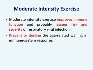Exercise and immuniy | PPTX