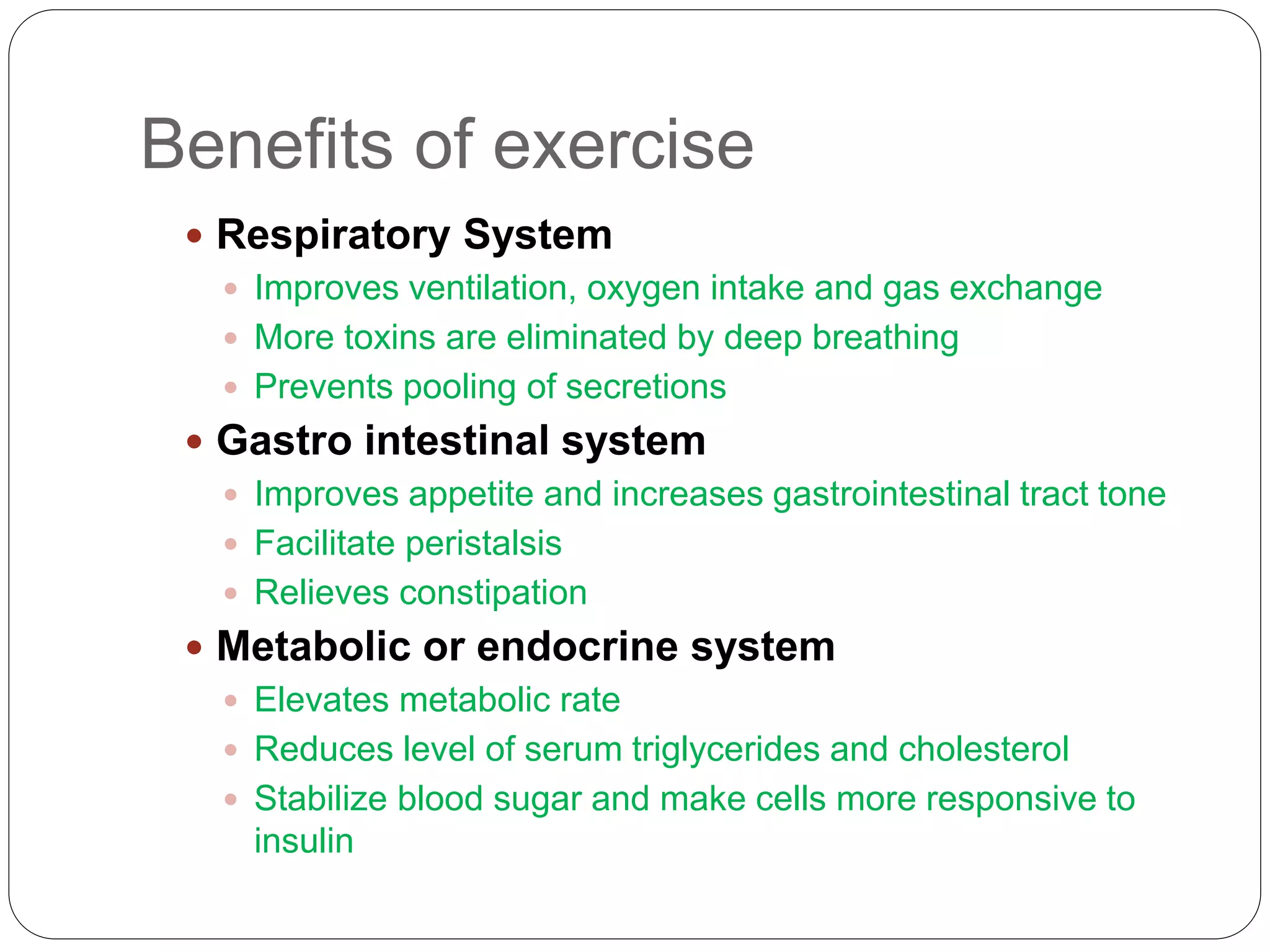 Exercise and range of motion exercises | PPTX