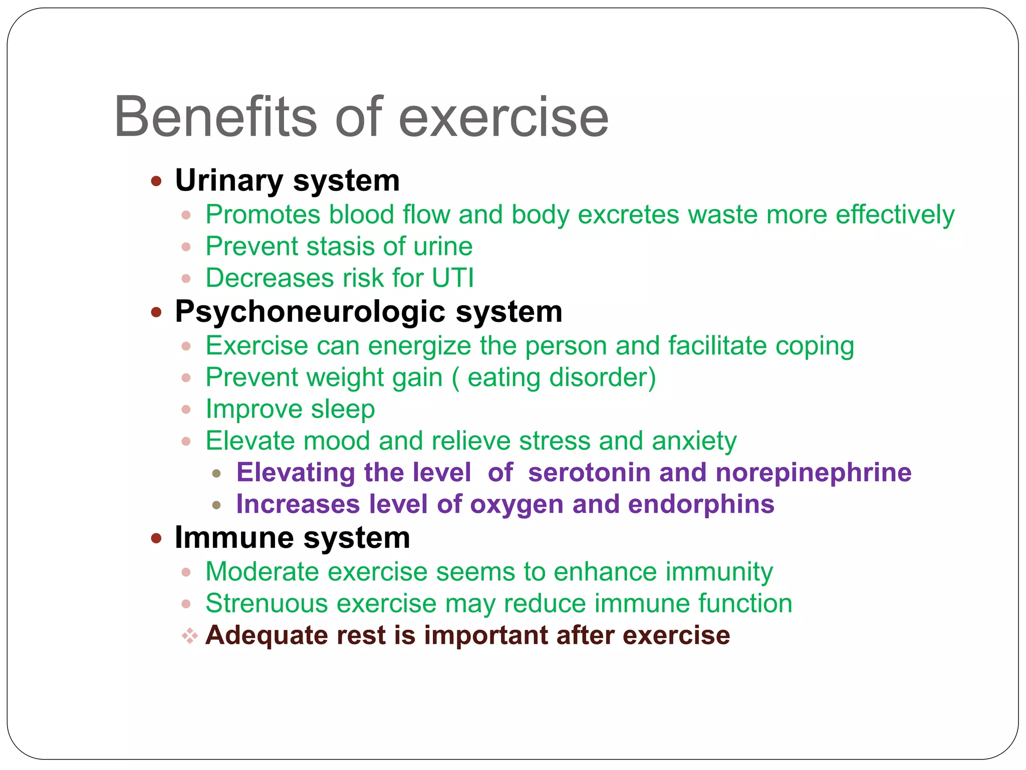 Exercise and range of motion exercises | PPTX