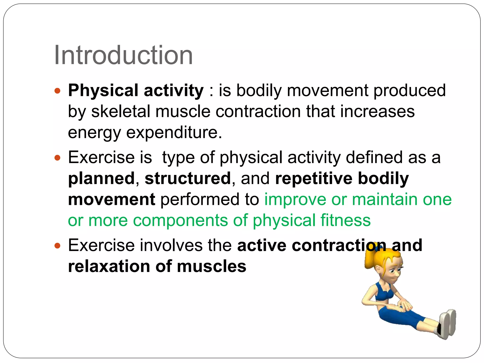 Exercise and range of motion exercises | PPTX