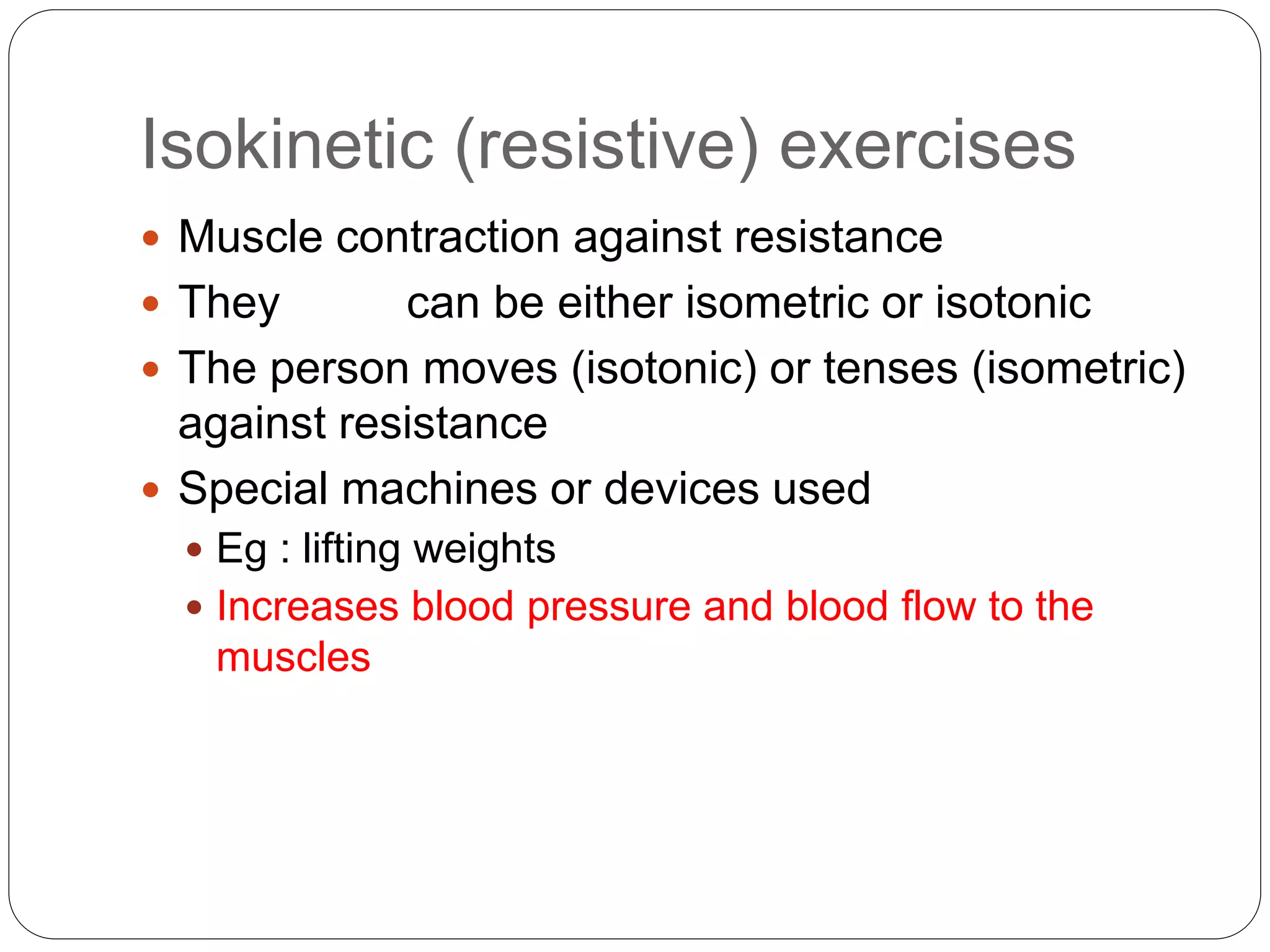 Exercise and range of motion exercises | PPTX