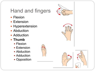 Exercise and range of motion exercises | PPTX