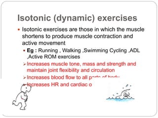 Exercise and range of motion exercises | PPTX
