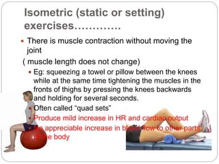Exercise and range of motion exercises | PPTX