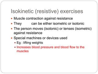 Exercise and range of motion exercises | PPTX