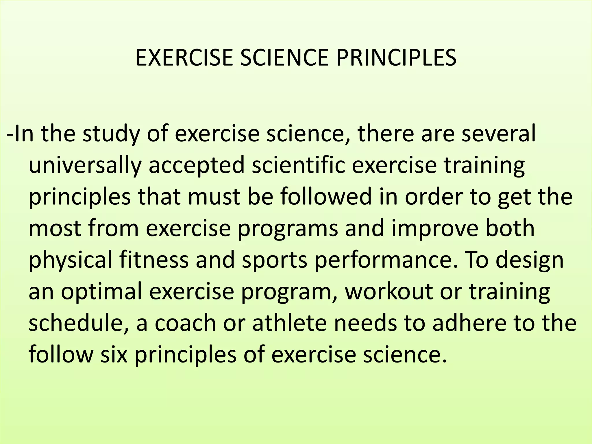 Exercise and sports science | PPTX