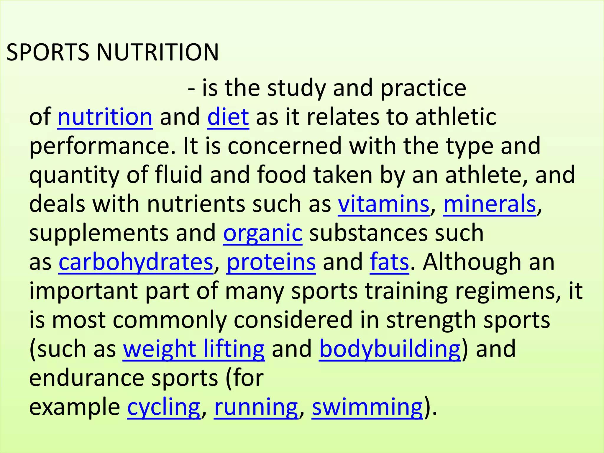 Exercise and sports science | PPTX