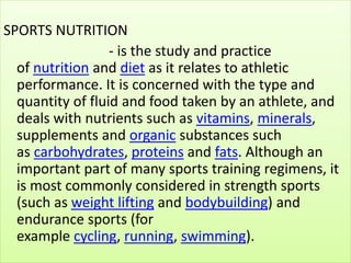 Exercise and sports science | PPTX