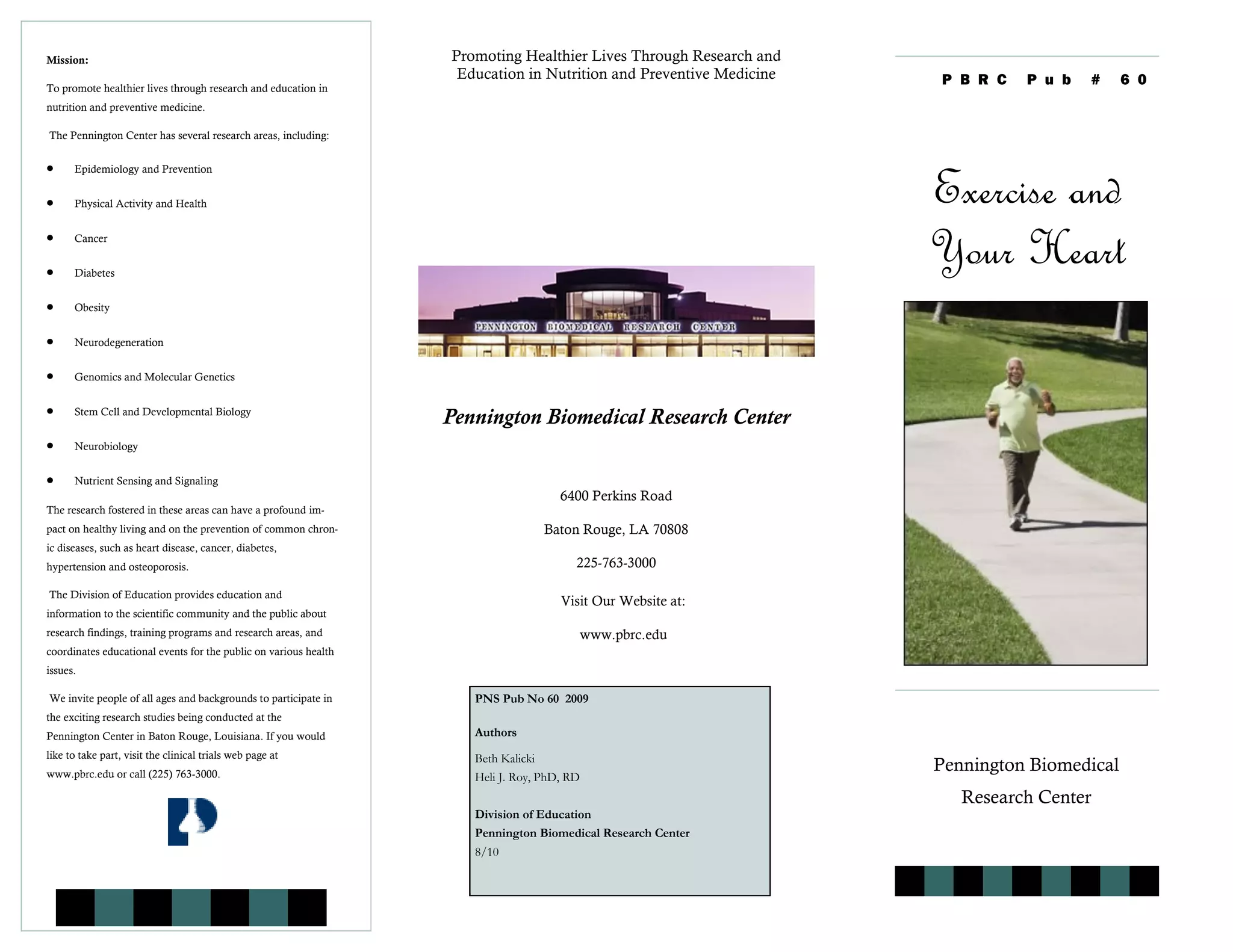 Exercise and the heart pamphlet | PPT