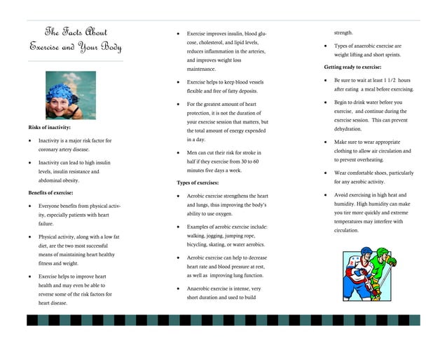 Exercise and the heart pamphlet | PPT
