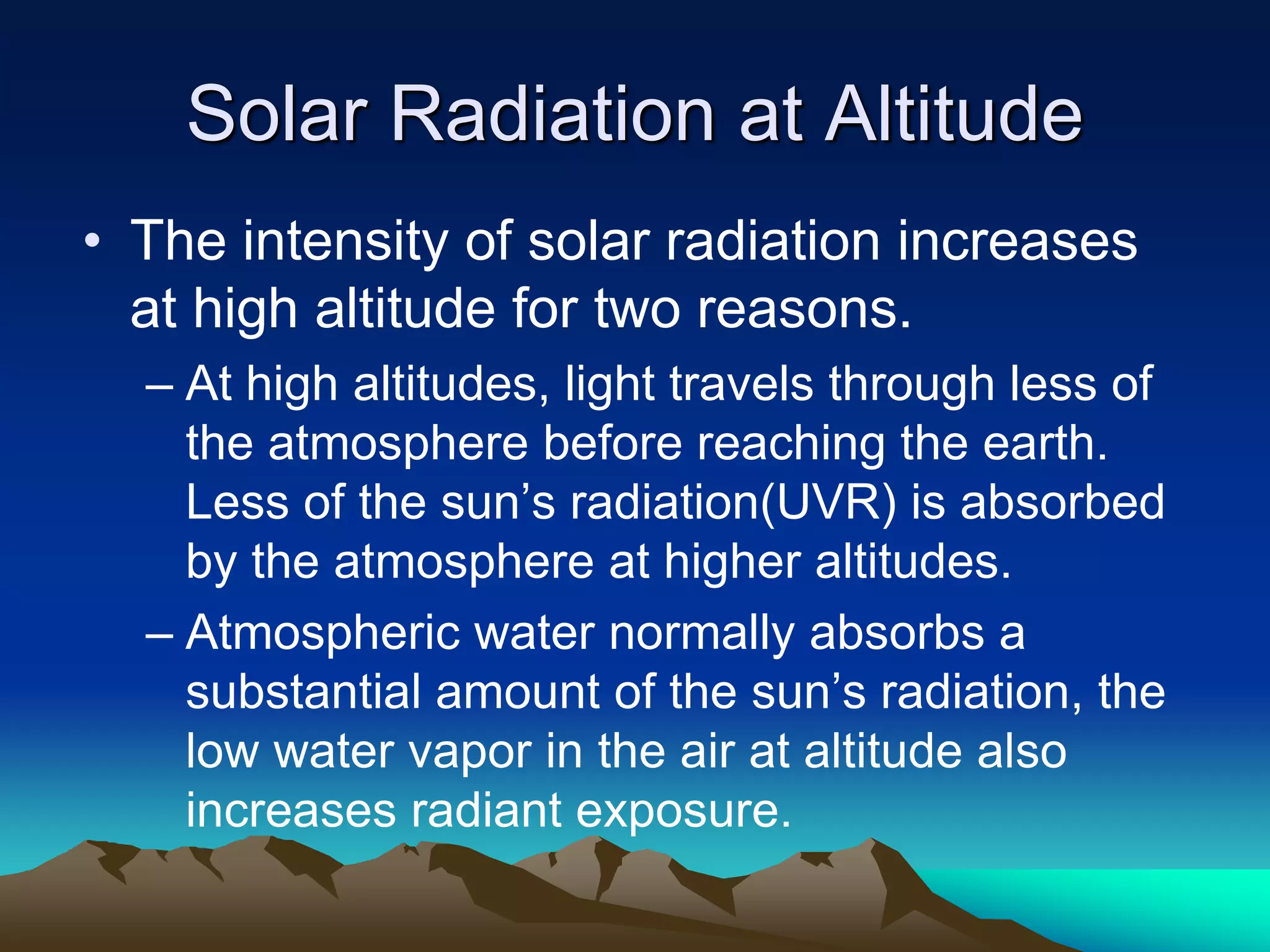 Exercise at altitude | PPTX | Lung and Respiratory Health | Diseases ...
