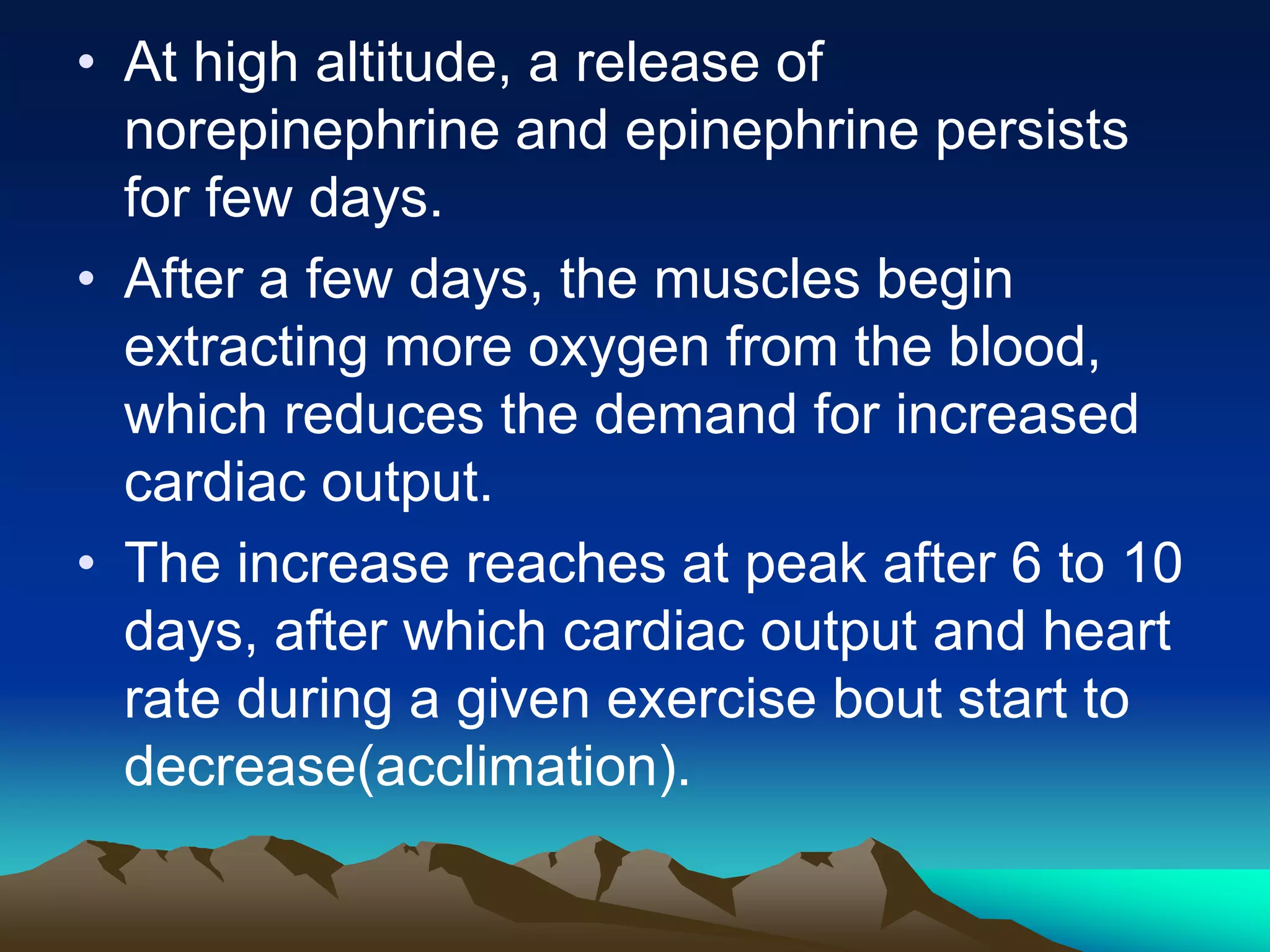 Exercise at altitude | PPTX | Lung and Respiratory Health | Diseases ...