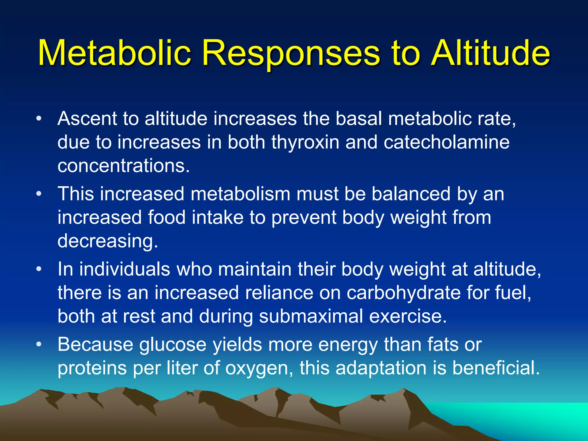 Exercise at altitude | PPTX
