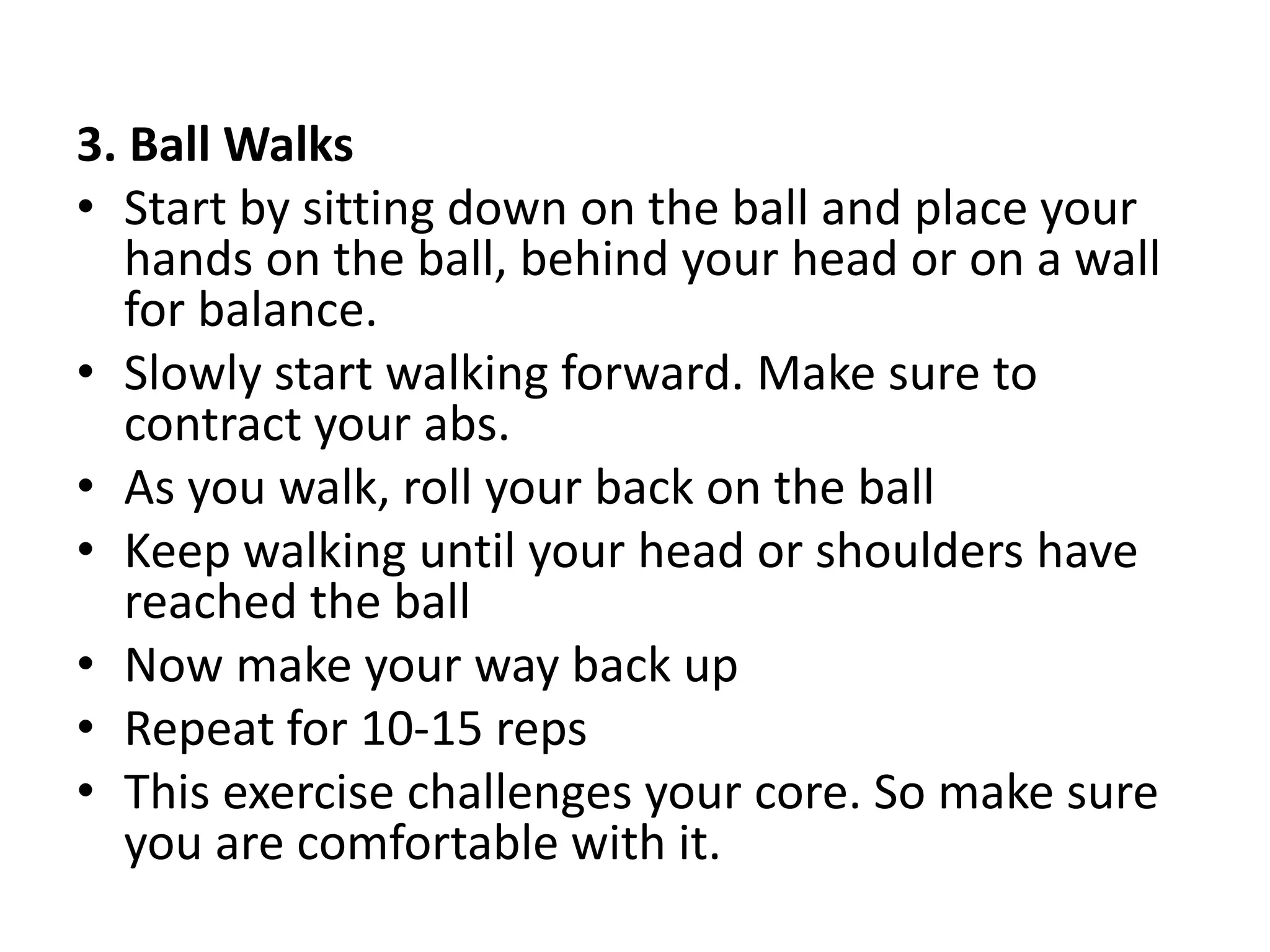 Exercise Ball Workouts for Beginners: Start Simple & Get Stronger | PPTX