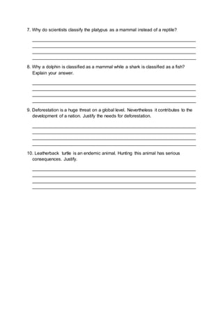 Exercise biodiversity (sc f2) | DOCX