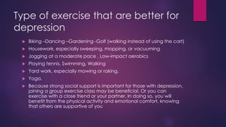 Exercise and Depression | PPTX