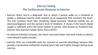 Exercise Electrocardiogram for MPT in NMC | PPTX