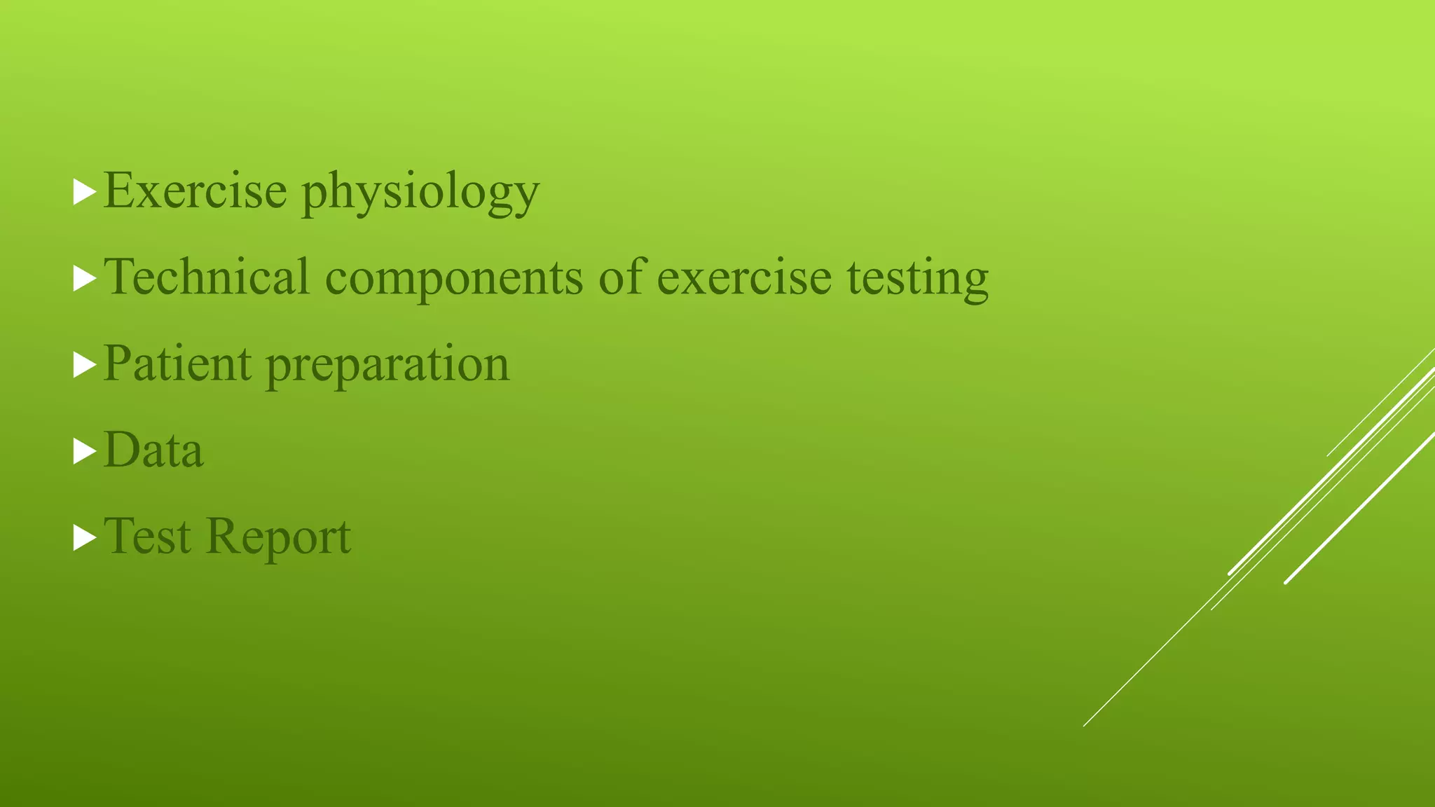 Exercise electrocardiography | PPTX